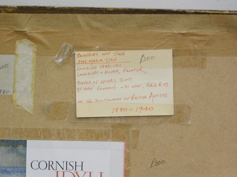 Maria Tuke-Sainsbury (1861-1947). Garden before house, watercolour ...