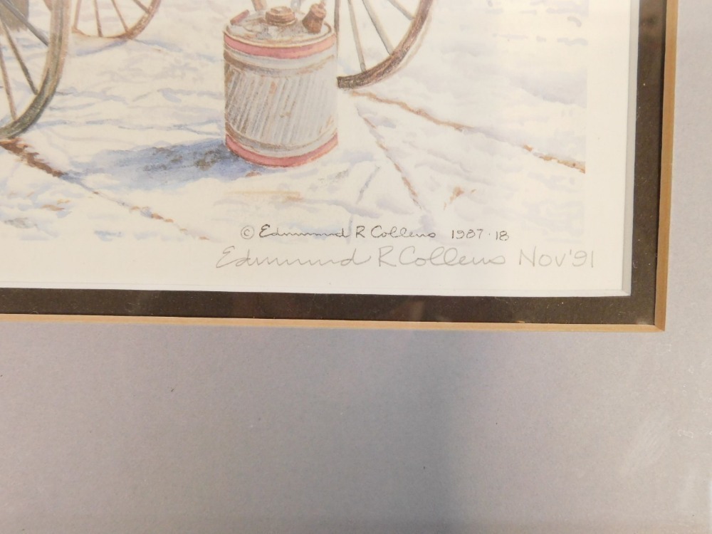 After Edmund R Collins. Waiting, horse with coach, the print from 1987 ...